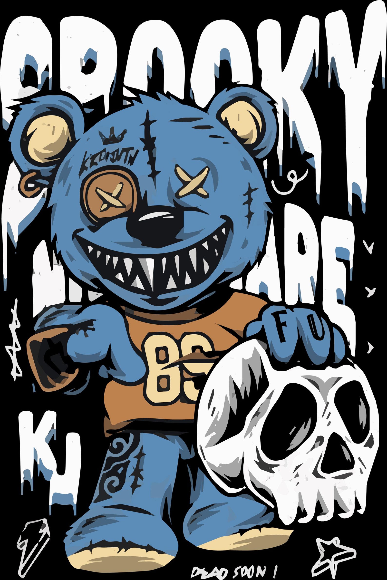 50 Urban Street Art Design Bundle Edgy Printable PNG Files for Apparel ...