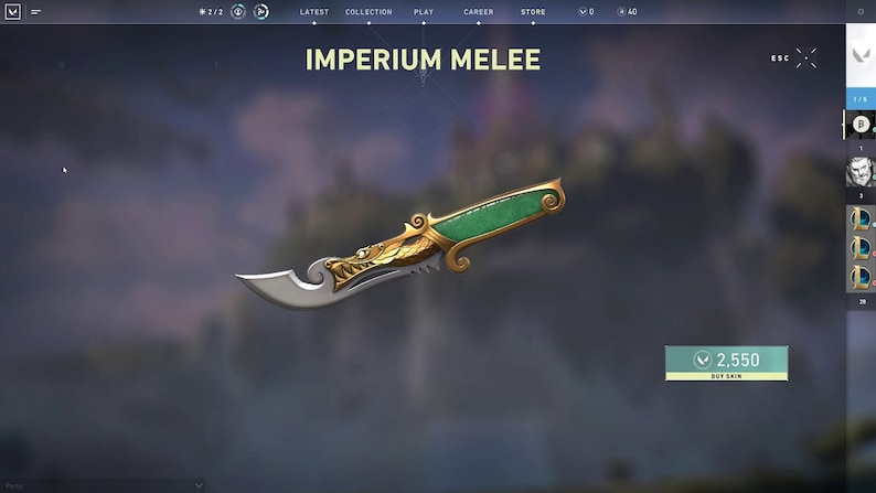 Valorant Imperium Dagger Knife 3d Print | Etsy