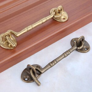 Antique Eye Cast Iron Shed, Rustic Cabin Hook and Door Holder, Wind ...