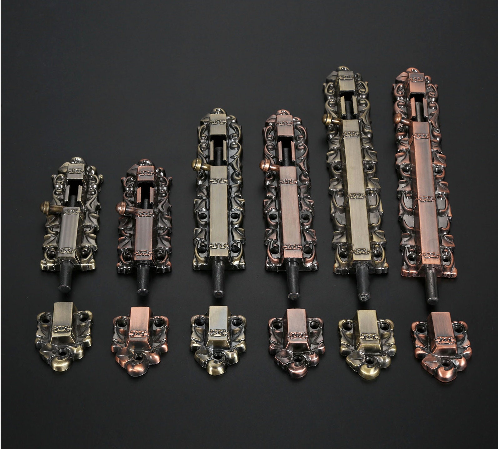 2 Pcs Antique Door Bolt Slide Latches Retro Door Bolt Lock - Etsy