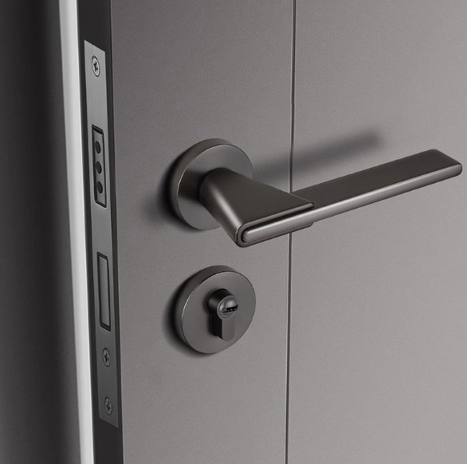 Modern Split Door Lock Handle Simple Indoor Door Lock Handle - Etsy