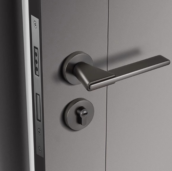 Modern Split Door Lock Handle Simple Indoor Door Lock Handle - Etsy