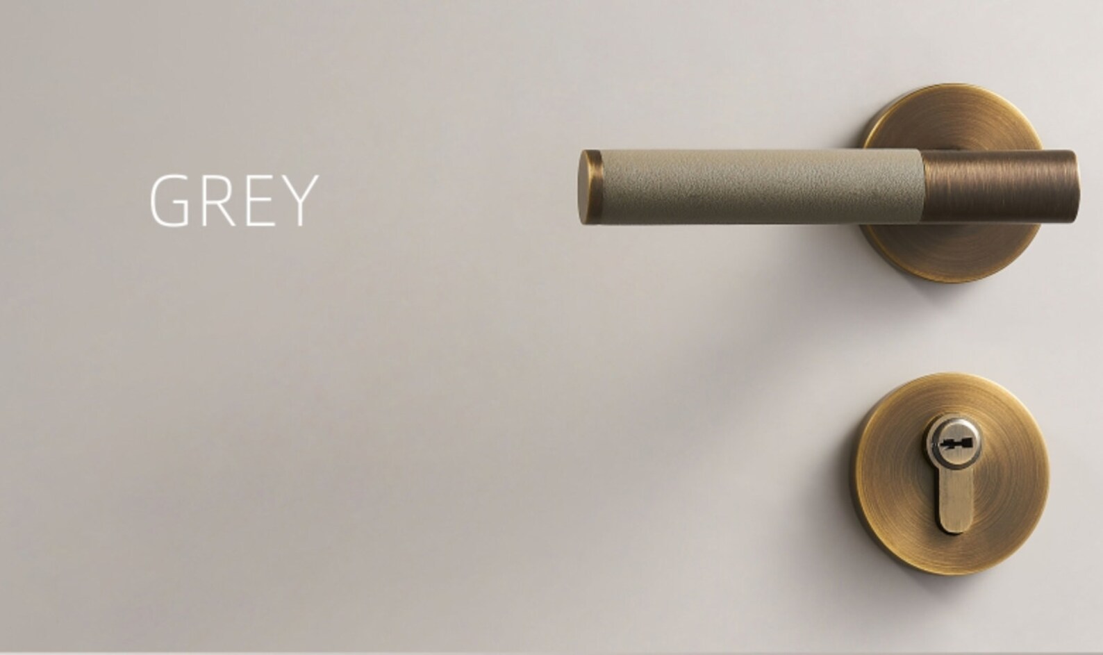 Leather Interior Privacy Door Lever Handle, Rustic Lever Handle, Door ...