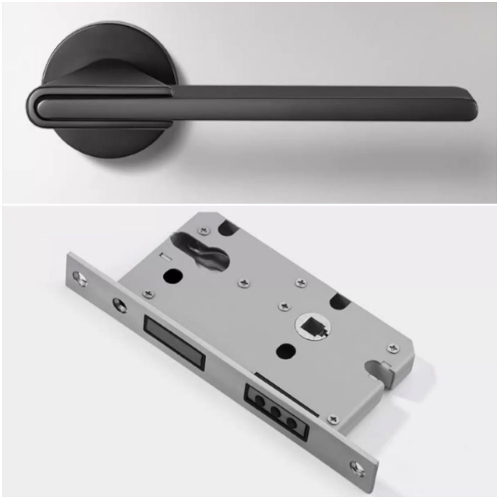 Modern Split Door Lock Handle Simple Indoor Door Lock Handle - Etsy