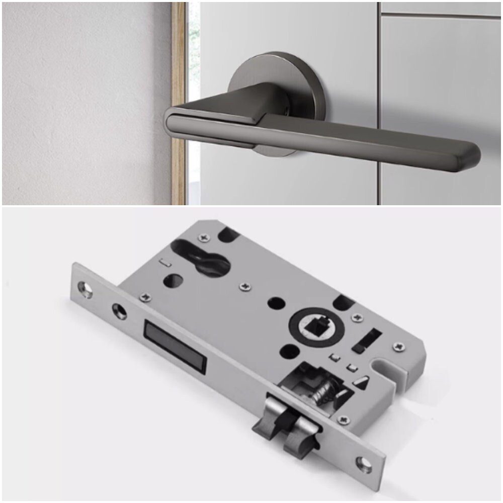 Modern Split Door Lock Handle Simple Indoor Door Lock Handle - Etsy