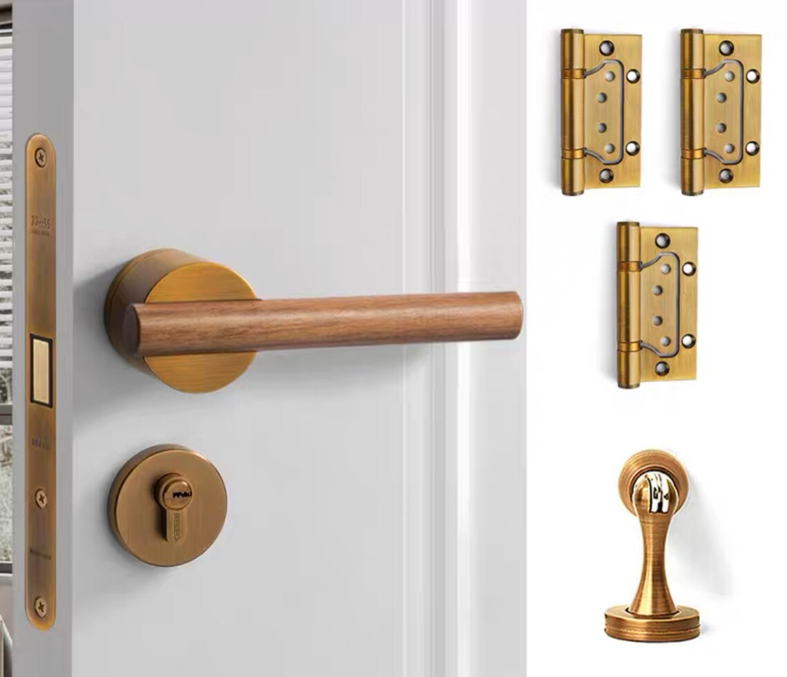 Split Door Interior Lock Lever With Set Modern Door Lever Set - Etsy