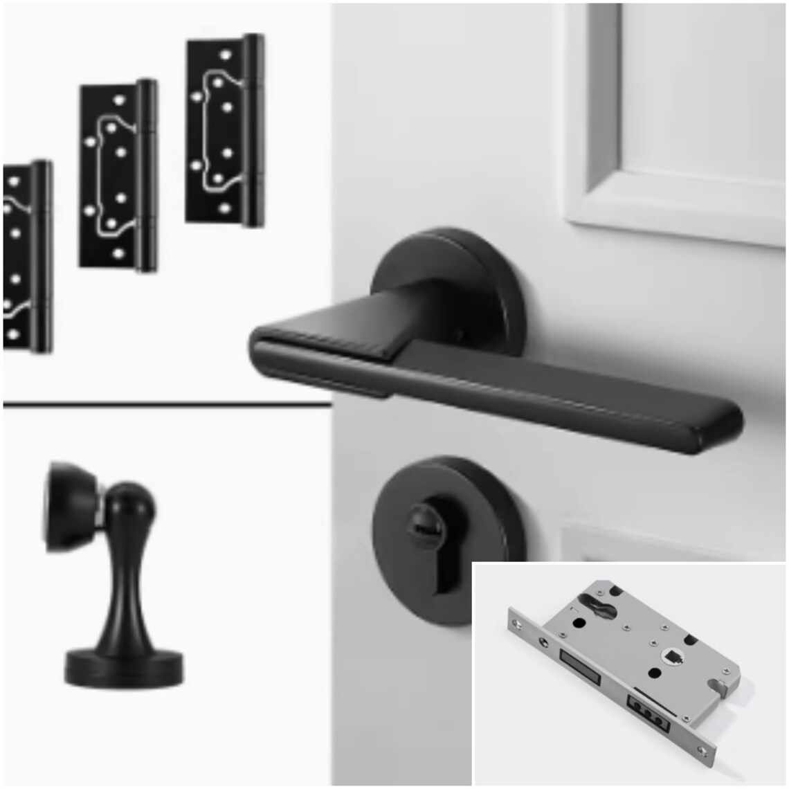 Modern Split Door Lock Handle Simple Indoor Door Lock Handle - Etsy