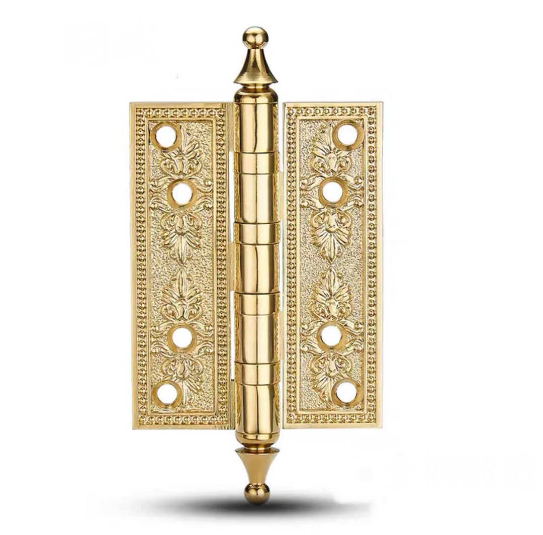 PVD Gold Vintage Hinge, Antique Hinges Cabinet Door, Solid Copper ...