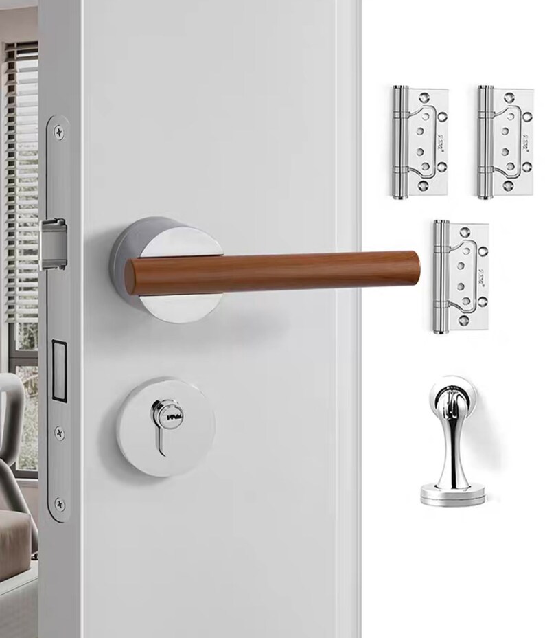 Split Door Interior Lock Lever With Set Modern Door Lever Set - Etsy