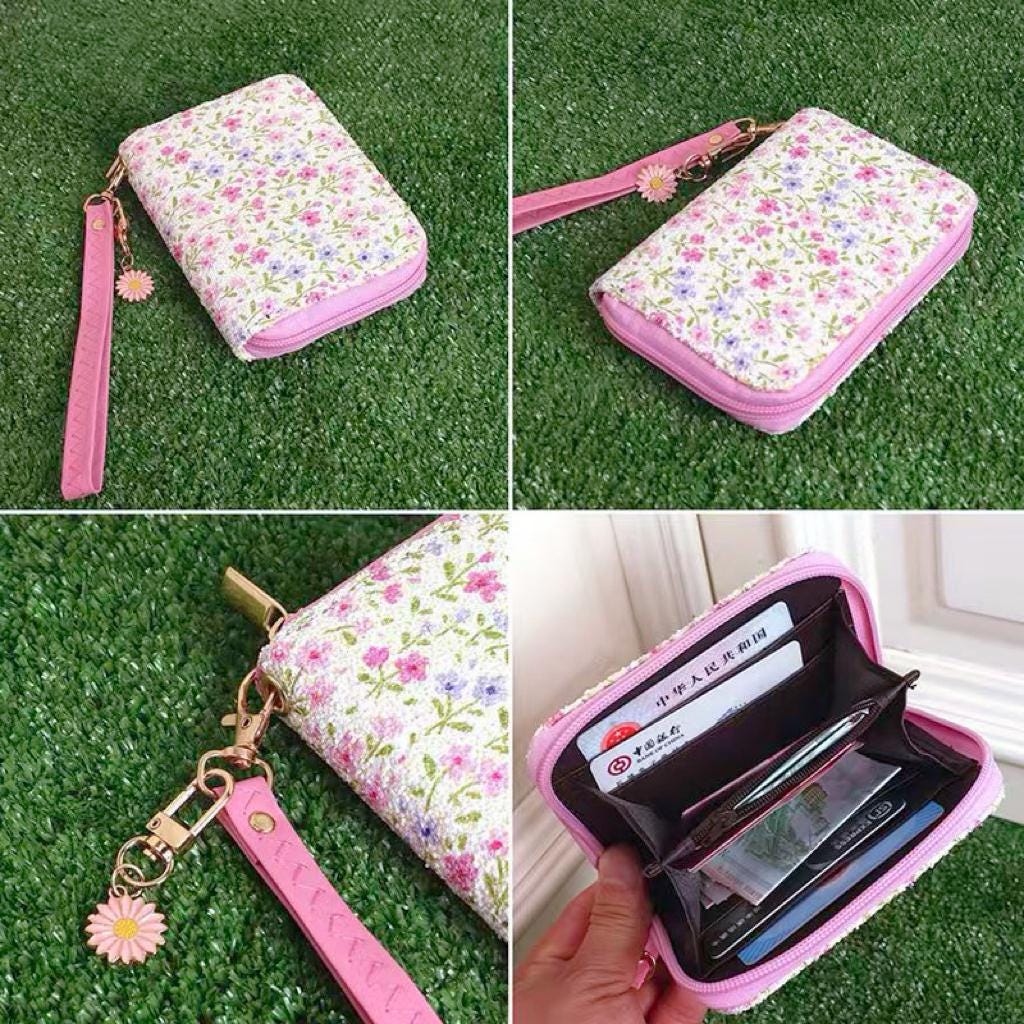 Girls Glitter Wallet Girls Flower Wallet Teen Preteen Girls Wallet - Etsy