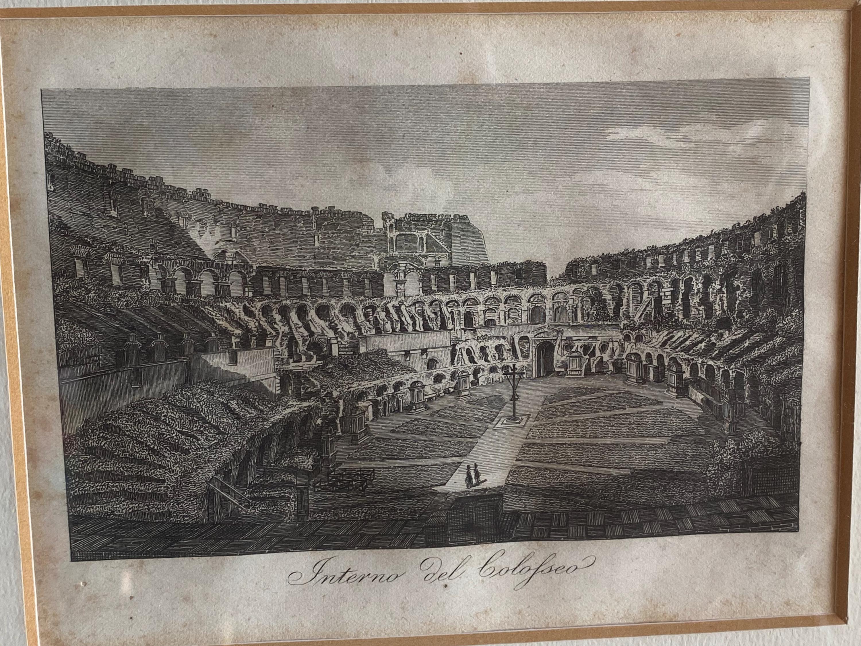 Roman Colosseum Antique 18th Century Certificate of Warranty Stunning ...