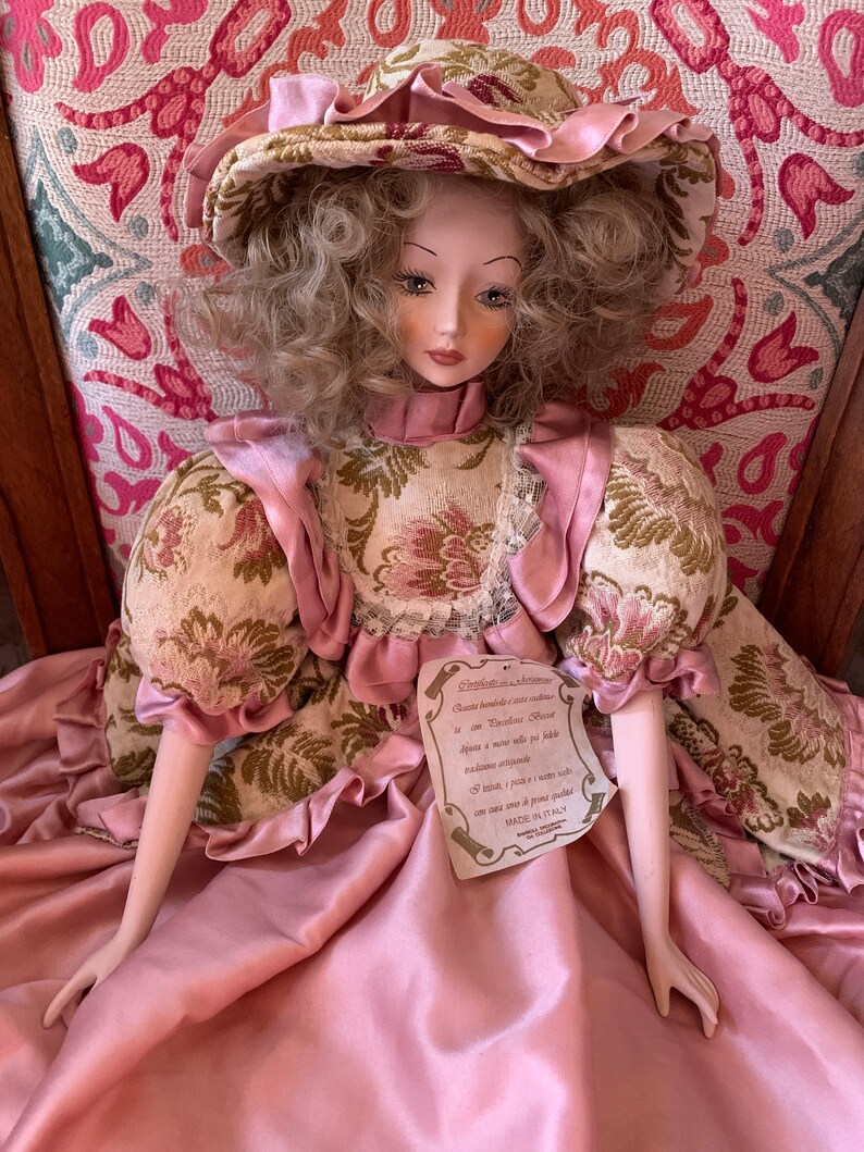 Stunning Italian Hand Painted Porcelain Doll Made in Italy - Etsy