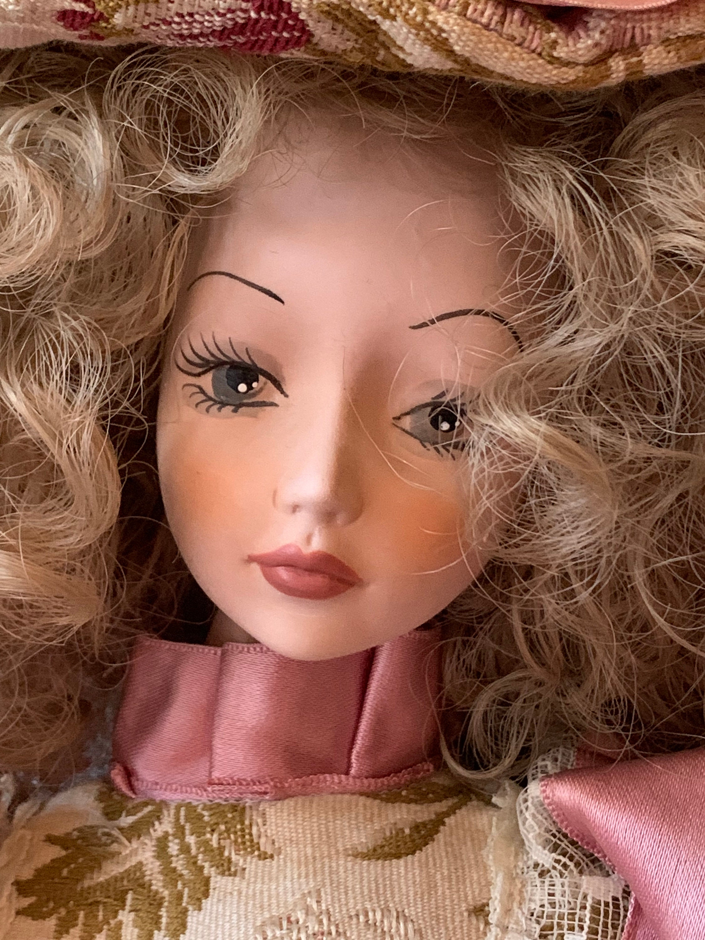 Stunning Italian Hand Painted Porcelain Doll Made in Italy - Etsy