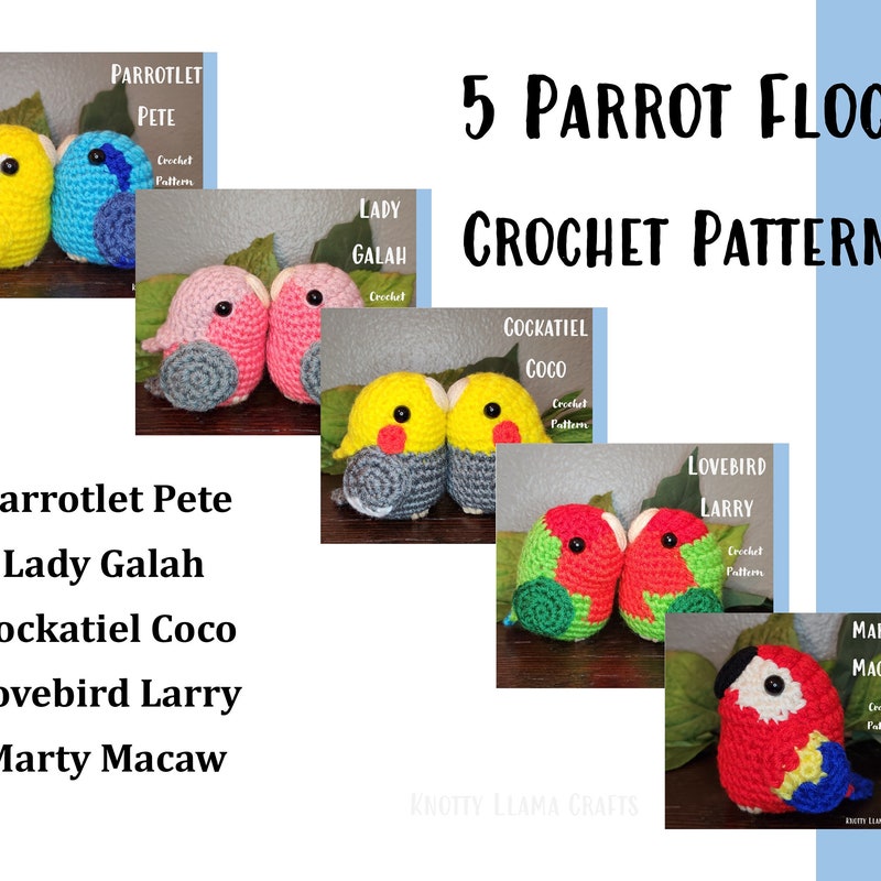 Crochet Parrot Pattern - Etsy