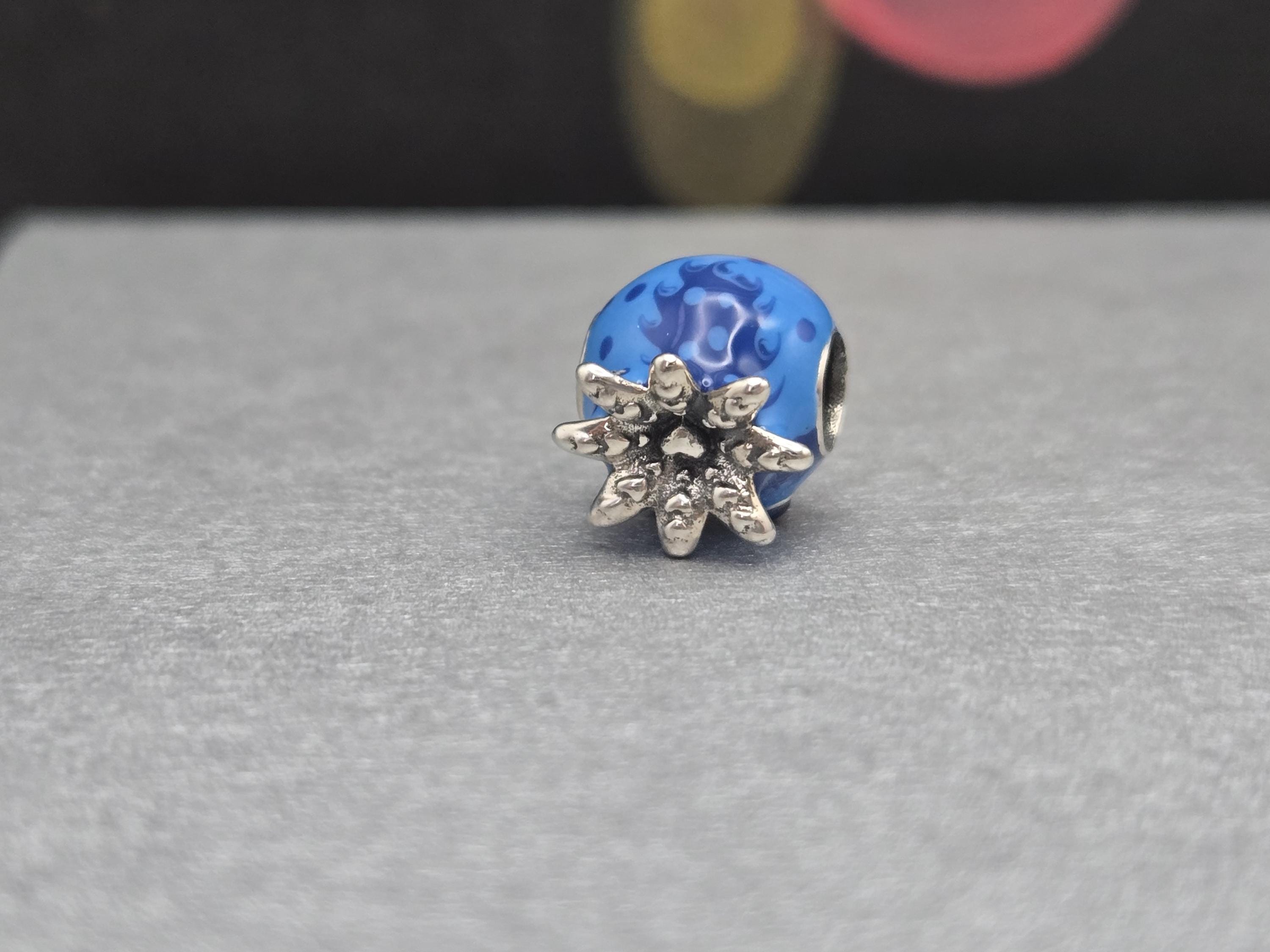 New Octopus Blue Ocean Bubbles & Waves Charm , Authentic Charm for ...