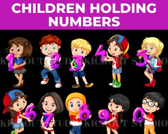 0 9 Numbers Clipart - Etsy