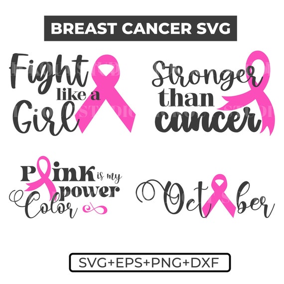 Breast Cancer Svg October Awareness Svg Breast Cancer - Etsy