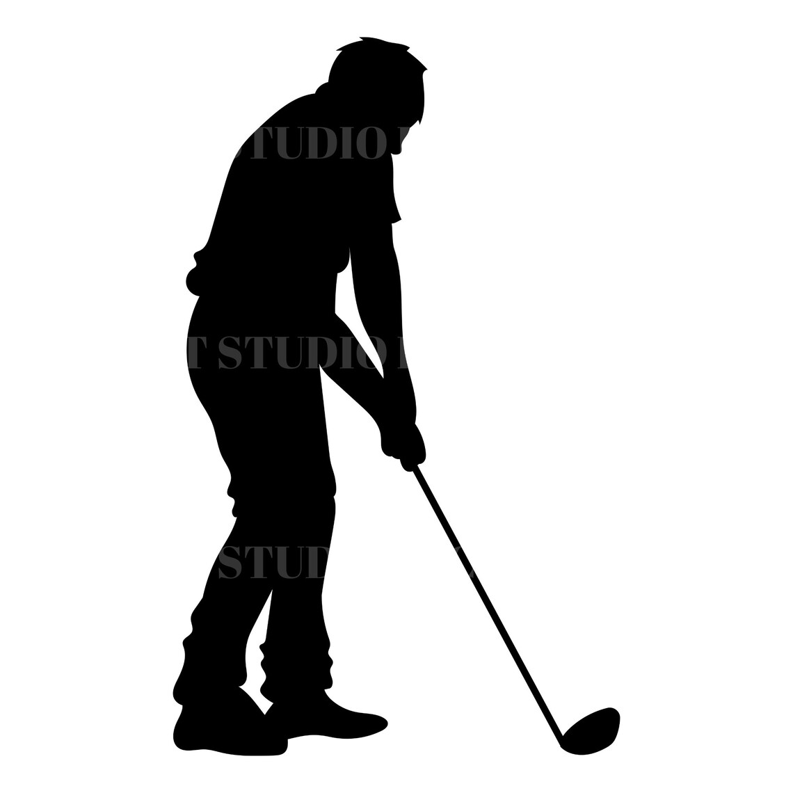 Golf Silhouette Golf Svg Golfing Svg Glof Clipart Golf Player Svg Golf ...
