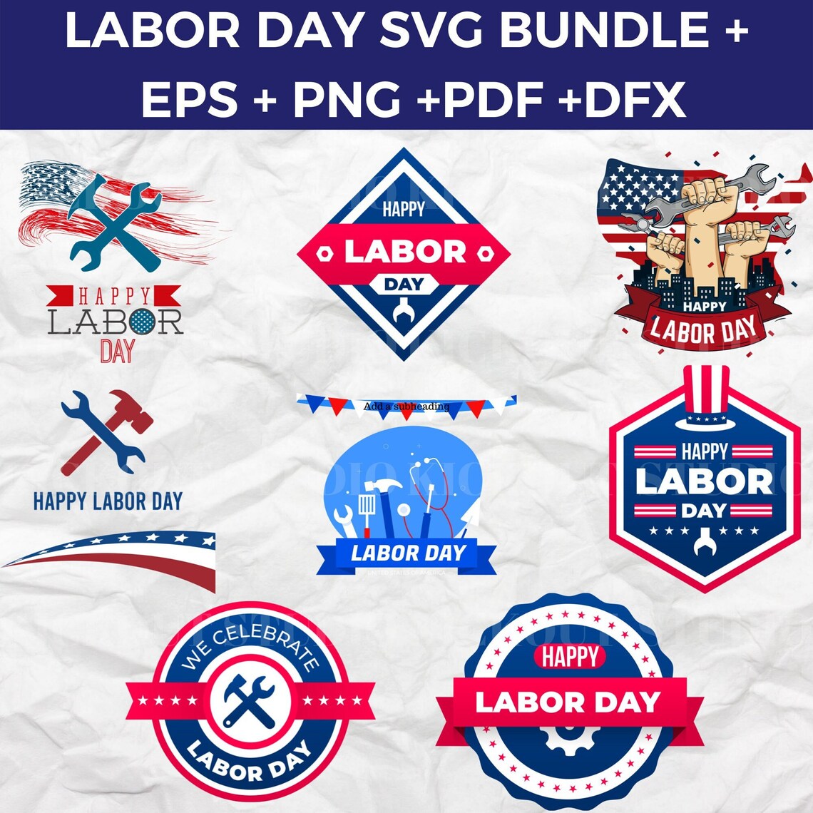 Labor Day SVG Bundle Happy Labor Day Bundle American Holiday - Etsy