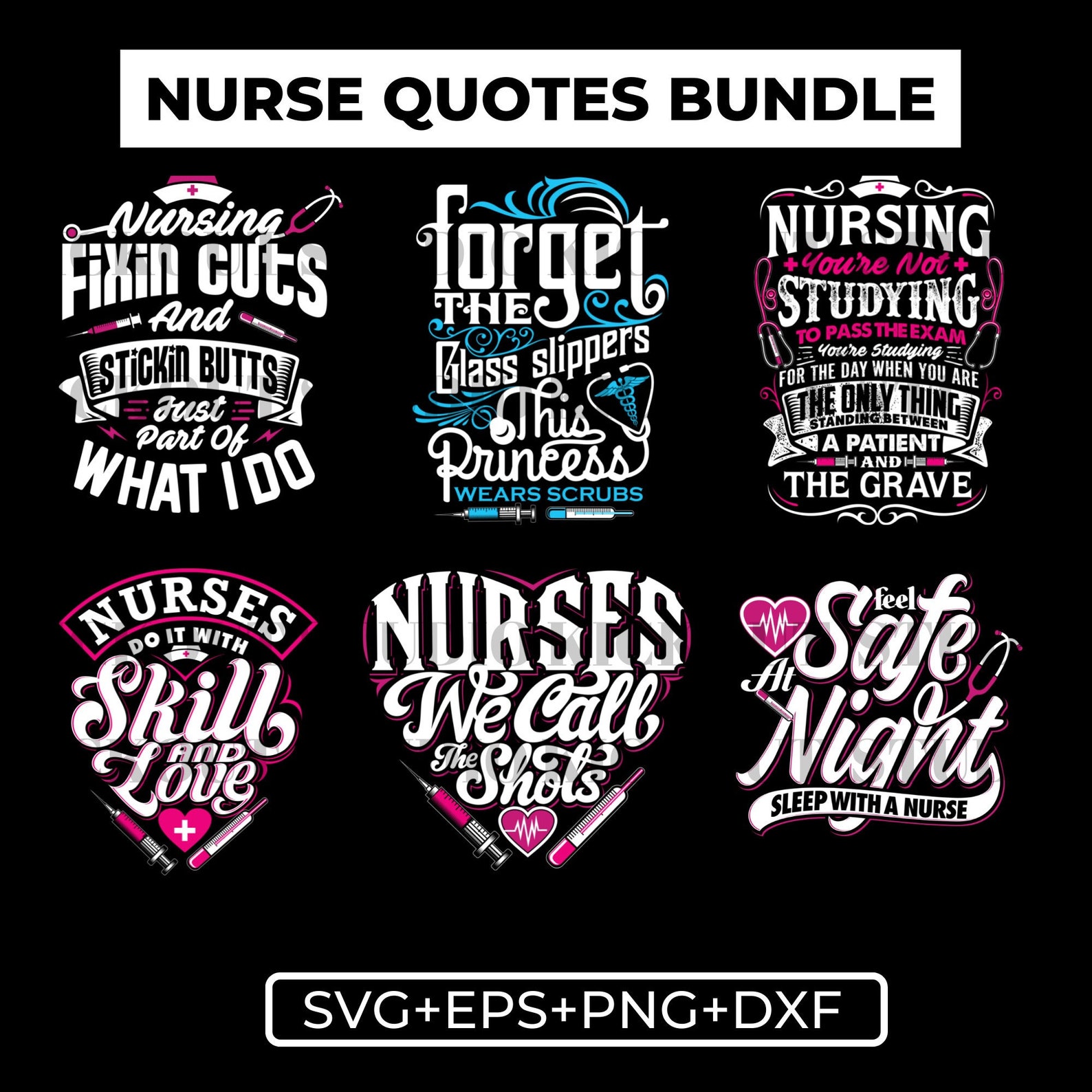 Nurse Quotes Svg Bundle Nurse Svg Funny Nurse Quotes Svg - Etsy