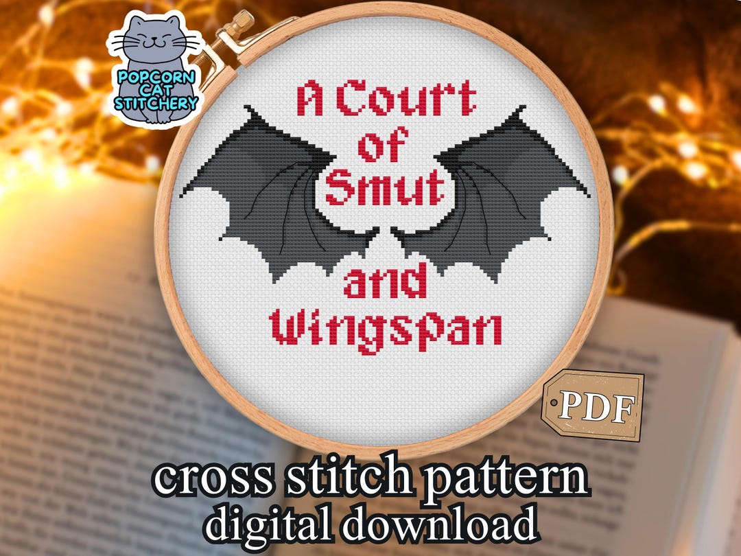 ACOTAR Cross Stitch Pattern | ACOMAF | A Court of Smut & Wingspan ...