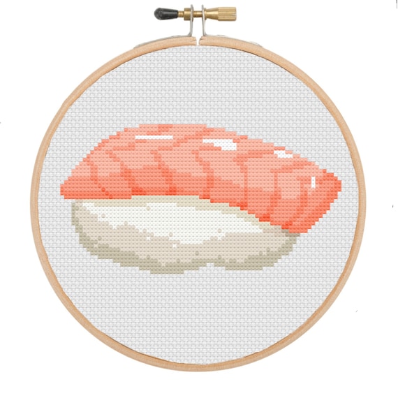 Sushi Sashimi Modern Cross Stitch Pattern Japanese Cross - Etsy
