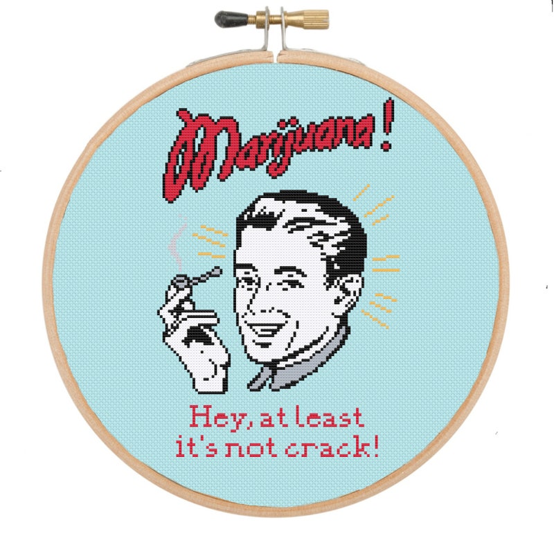 Weed Cross Stitch - Etsy