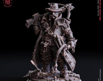 Dwarf Hunter Miniature Male or Female Court of Blood Flesh of Gods D&D ...