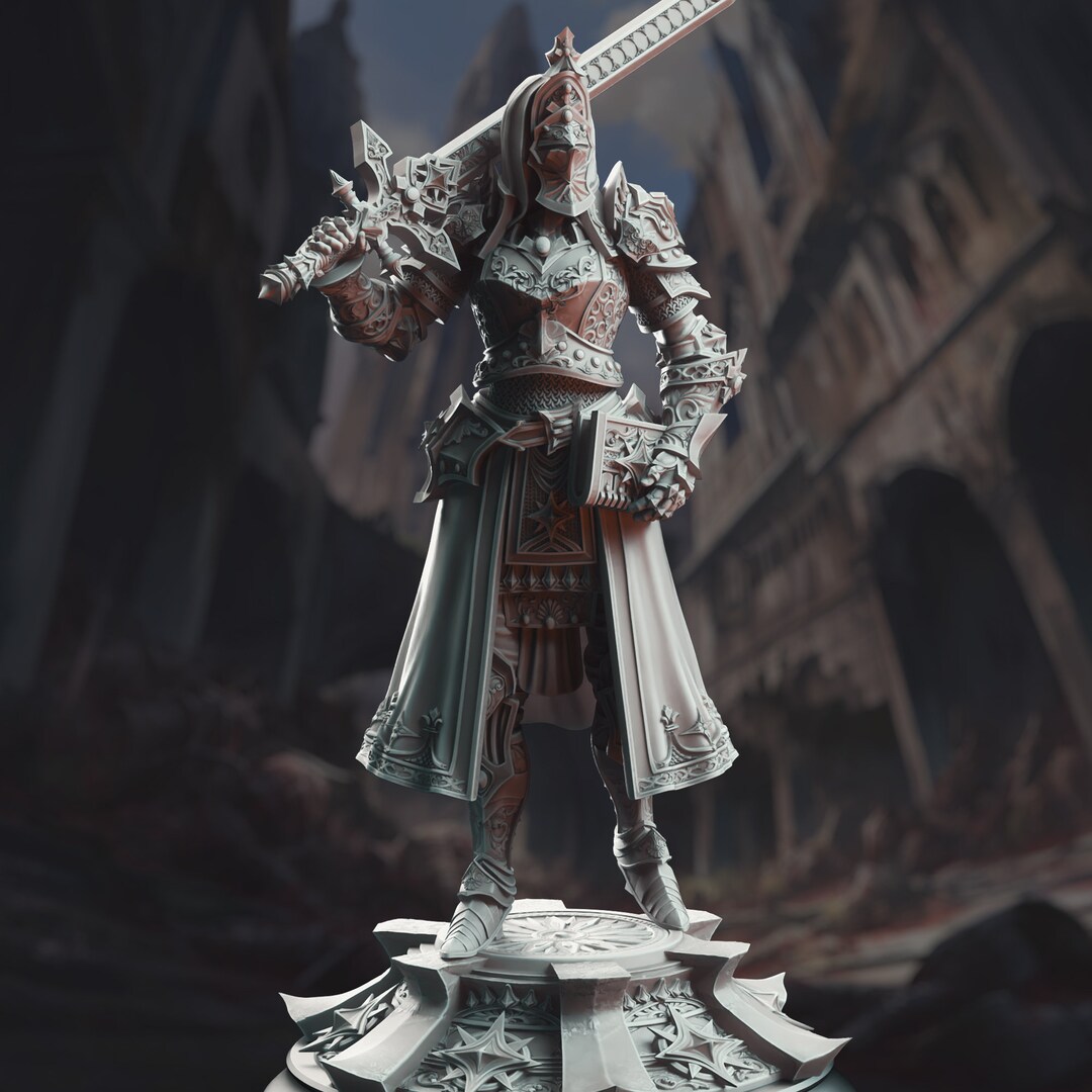 Johanna Saffron the Pious - Maiden Knight - A Grim Fate - DM Stash - Etsy