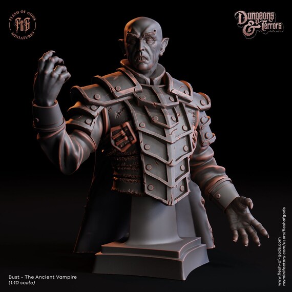 The Ancient Vampire Bust Flesh of Gods - Etsy