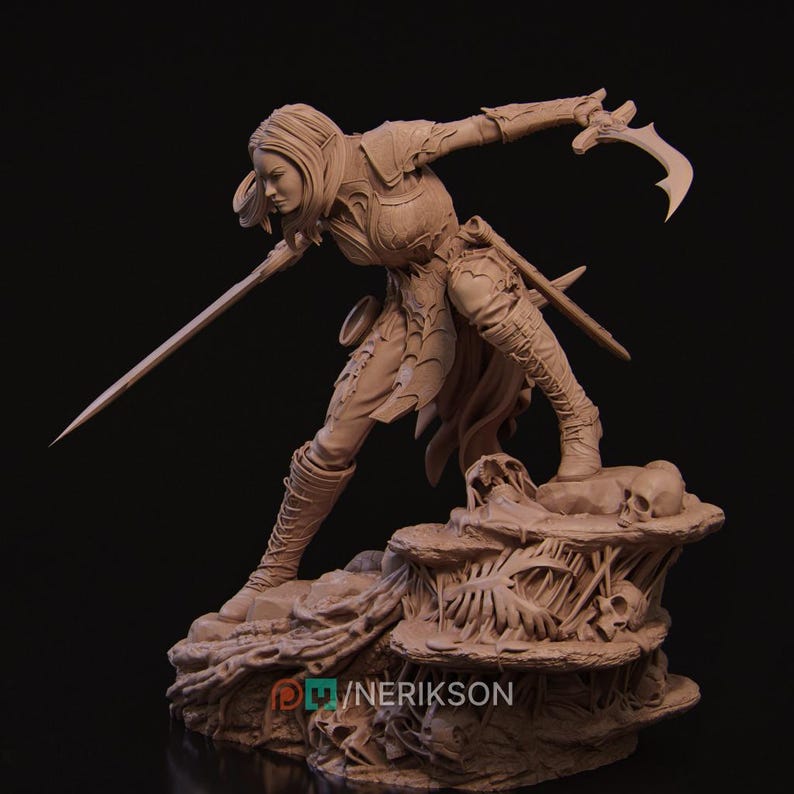 Lierin the Dark Elf Fighter - Nerikson - Etsy