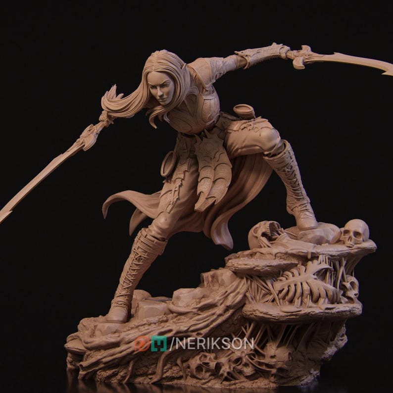 Lierin the Dark Elf Fighter - Nerikson - Etsy