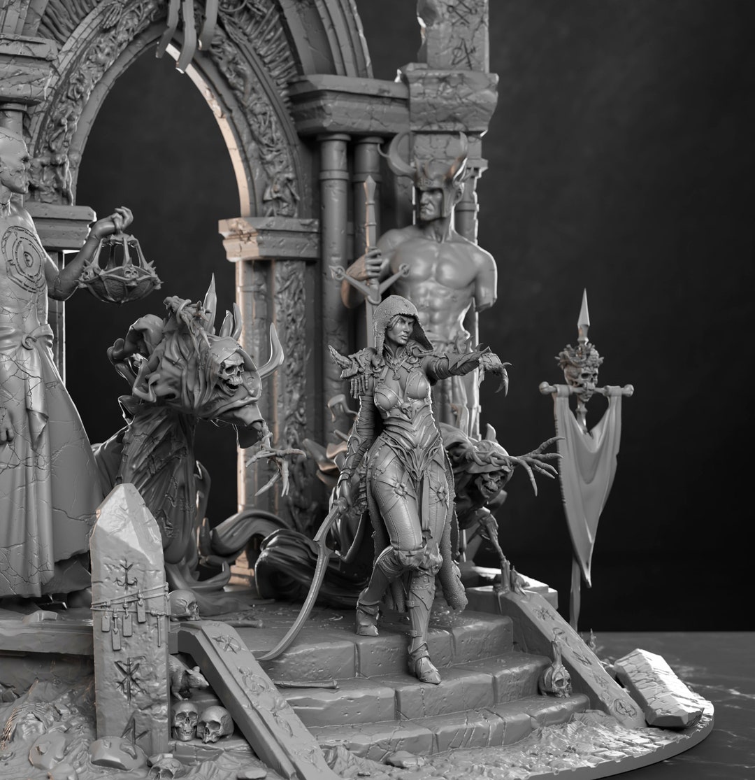 Seraphine, the Wraiths Queen Diorama - Medusa Project - Etsy