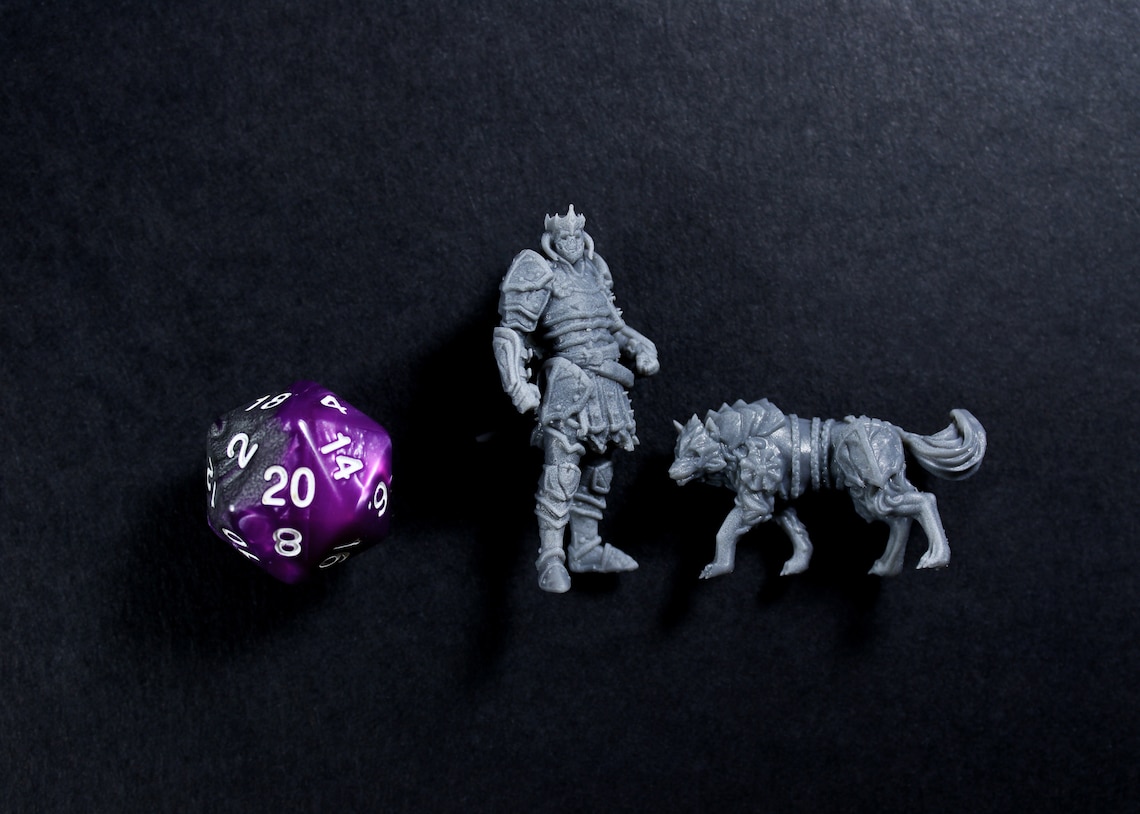 Shadow General and Armored Dire Wolf Flesh of Gods - Etsy