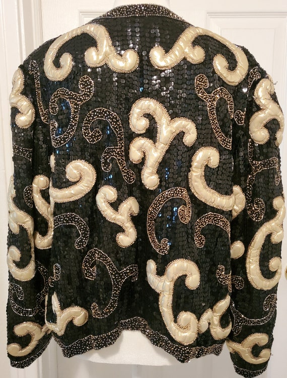 Vintage Sequin & Beaded Quilted Jacket - Gem