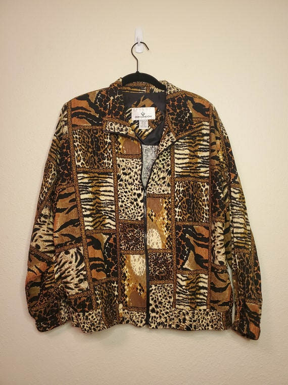 vintage silk animal jacket - Gem