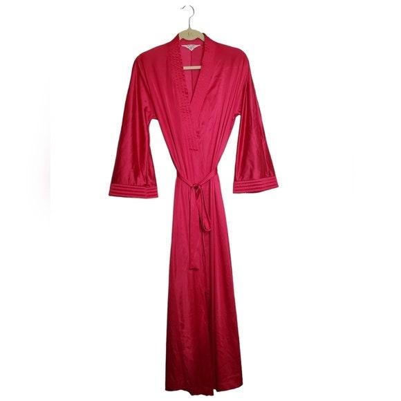 Vintage Vanity Fair Red Robe - Etsy