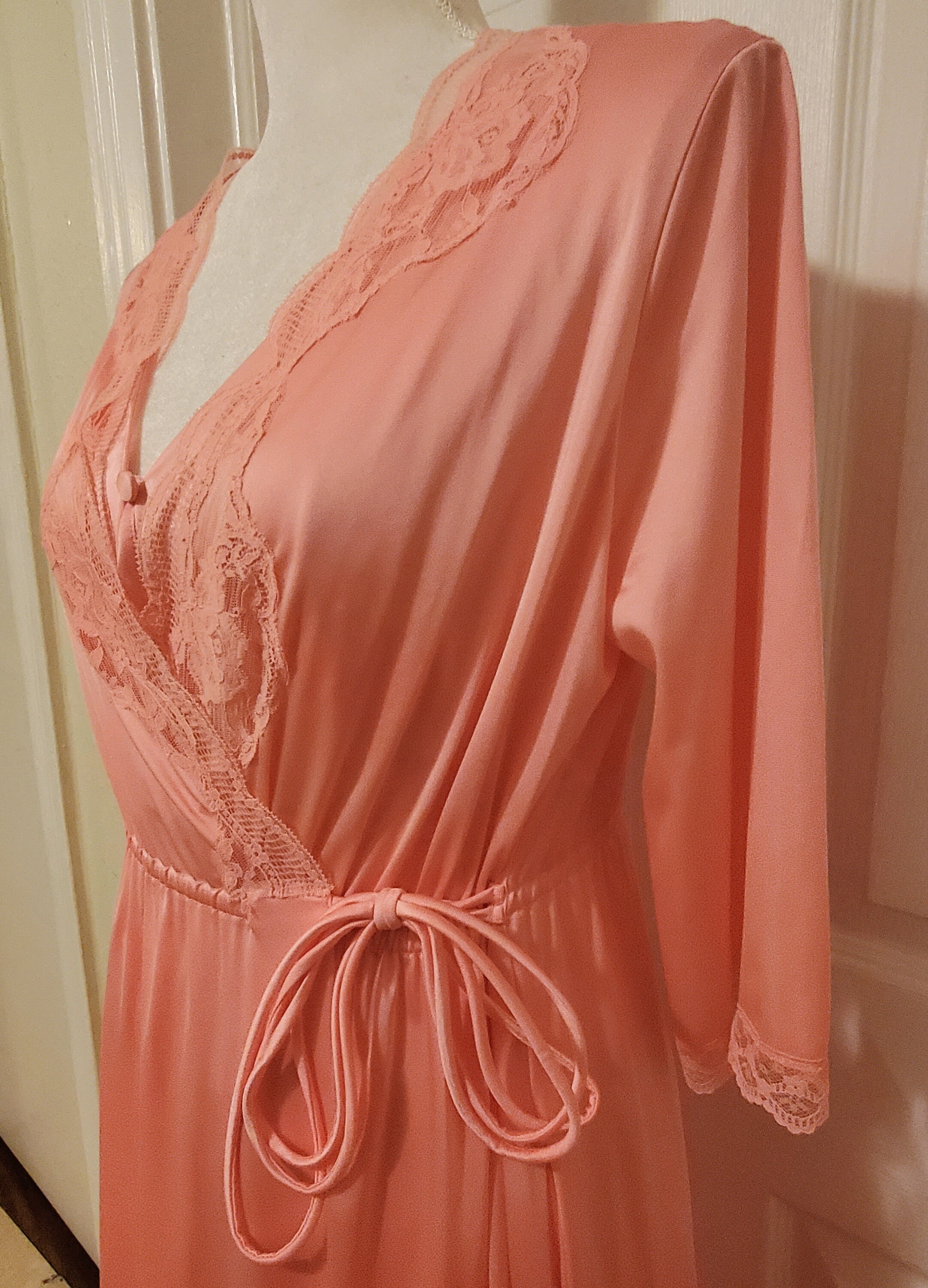 Vintage Shadowline Gown & Robe 2pc Set - Etsy