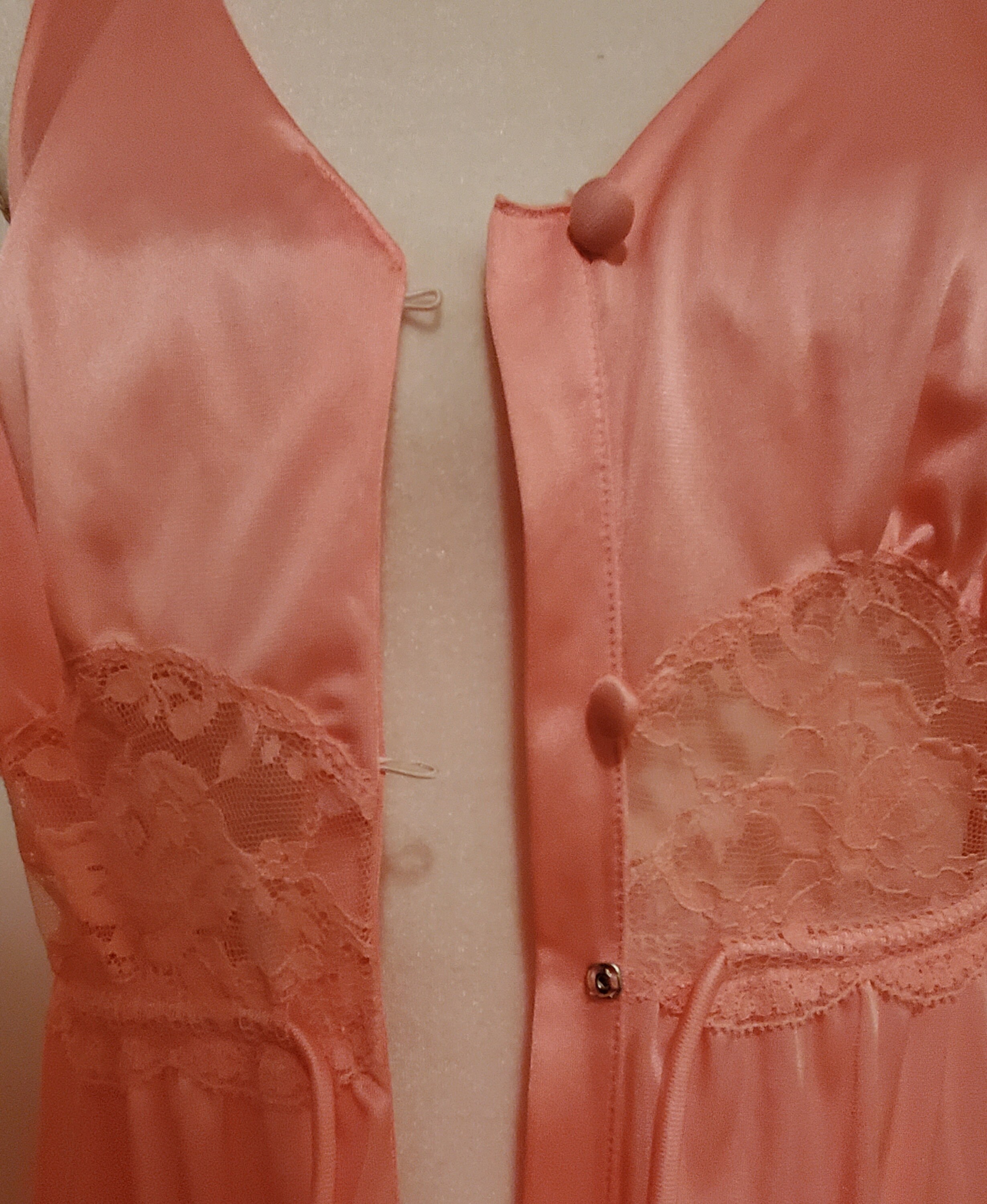 Vintage Shadowline Gown & Robe 2pc Set - Etsy