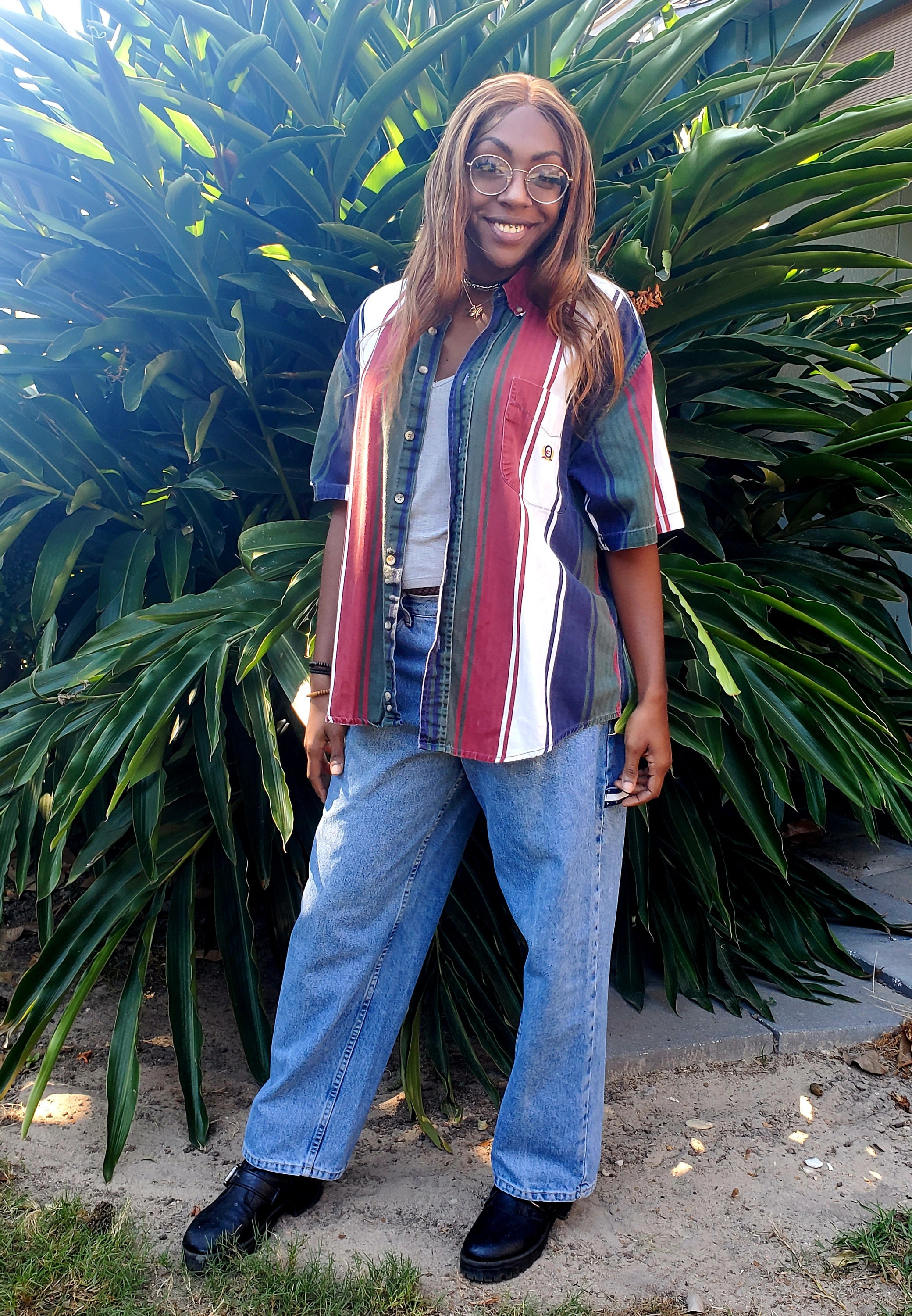 Classic Striped Buttondown 90s Unisex - Etsy