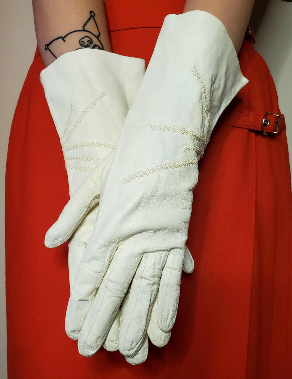 Vintage Leather Gloves - Etsy