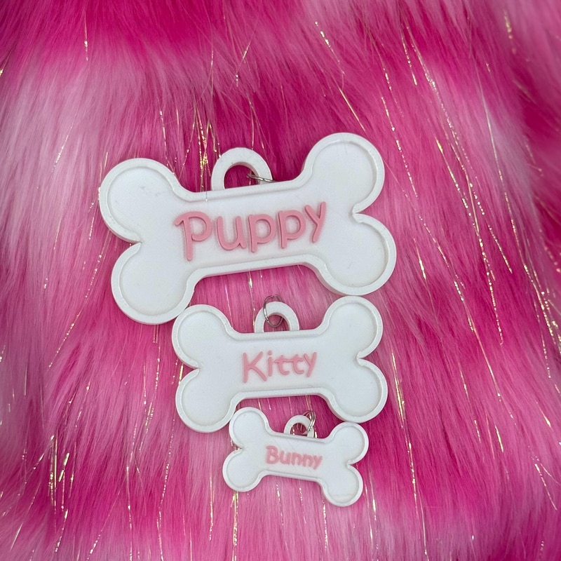 Furry Collar With Name Tag - Etsy