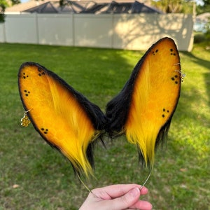 Bumble Bee Bunny Ears Headband: Wired Cosplay Costume Ears - Etsy