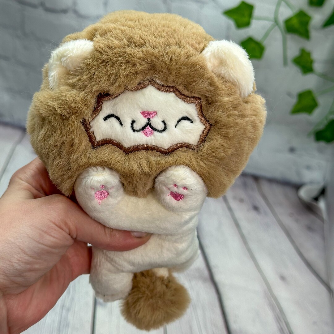 Cute White Lion Plush Peanut the Tiny Lion Plushies Handmade Lion ...