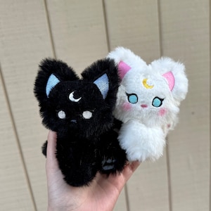 Handmade Luna Cat Plushies: Kawaii Neko Stuffed Animal - Etsy