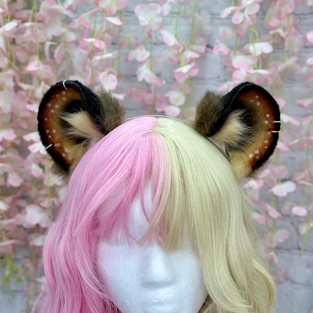 Realistic Lion Ear Headband Big Cat Ears Lion Tail Lioness Cosplay Ears ...