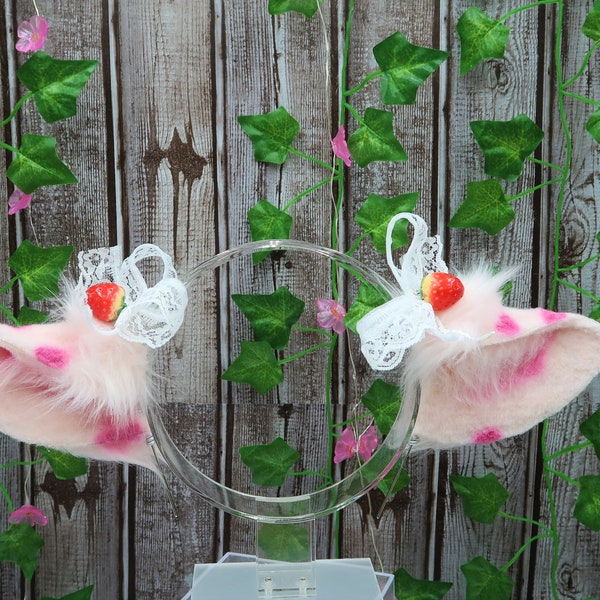 Pink Cow Ears Cosplay - Etsy
