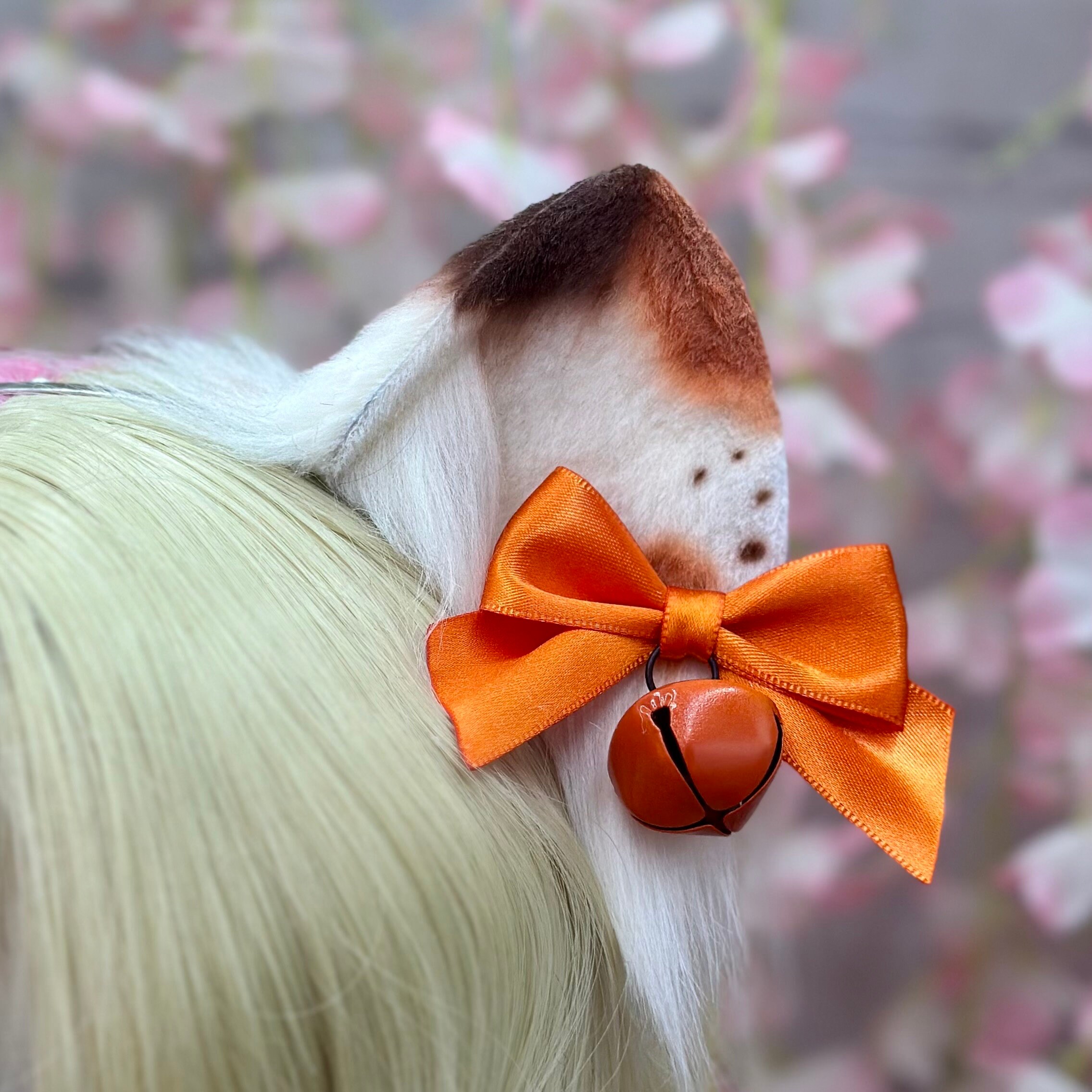 Fall Calico Cat Ears and Tail Set: Faux Fur Neko Cosplay - Etsy