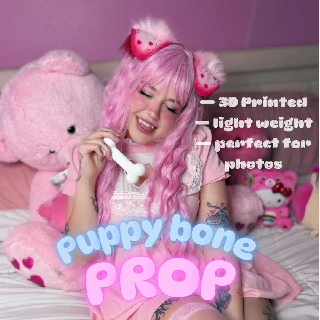 3D Printed Puppy Bone Prop: Kemonomimi Petplay Dog Toy - Etsy