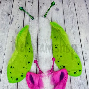 UV Pink Alien Cat Ears Headband: Neon Kemonomimi Costume - Etsy